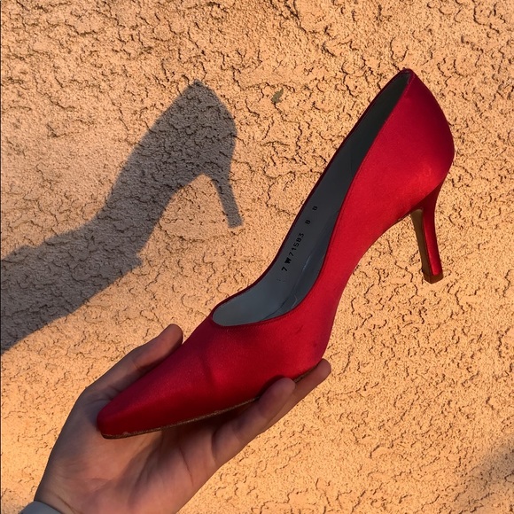 Stuart Weitzman | Shoes | Stuart Weitzman Red Suede Pumps | Poshmark